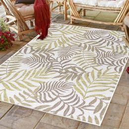 Ayyildiz Teppiche Outdoorteppich &raquo;SUNNY 4412&laquo; rechteckig 5 mm H&ouml;he L&auml;ufer / Pflegeleicht / Sisaloptik / In- und Outdoor geeignet /Palme beige Polypropylen B : 80cm 1 