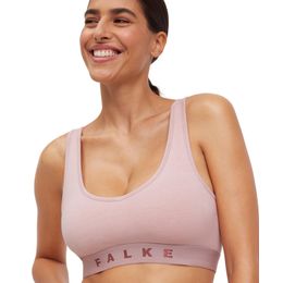 Falke Damen Bustier "Daily Comfort", Gr. XL, rosa, Single Jersey, Obermaterial: 96% Baumwolle, 4% Elasthan, BHs, ohne B&uuml;gel, Polster und Verschluss,
