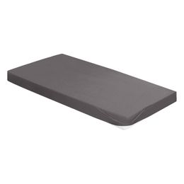 Irisette Spannbettlaken &raquo;Erba 30&laquo; glatt grau Tencel , Obermaterial: 48% Baumwolle, 48% Lyocell, 4% Elasthan B/L: 100cm x 200cm, 1 Stk., Tencel , 100-130x200-