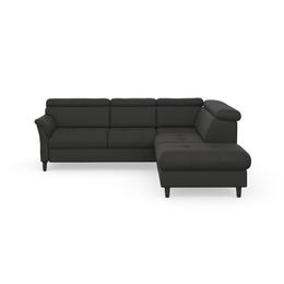 Sit & More sit&more Ecksofa &raquo;Marano L-Form&laquo; inklusive Kopfteilverstellung, optional Schlaffunktion & Bettkasten grau 100% Polyester B/H/T: 252cm x 216cm, Luxus-