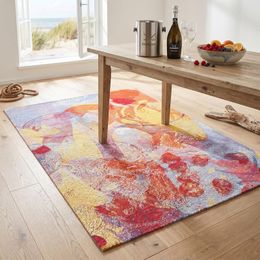 Sansibar Teppich &raquo;Keitum 013&laquo; rechteckig 3 mm H&ouml;he Flachgewebe, modernes Design bunt Polyester B : 160cm 1 Stk., 3mm, L: 230cm
