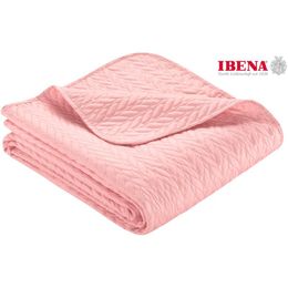 Ibena Tagesdecke &raquo;Sonio&laquo; Tagesdecke mit Steppung in diversen Designs, als &Uuml;berwurf geeignet rosa Kunstfaser B/L: 140cm x 210cm