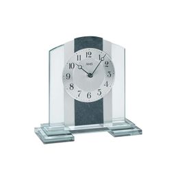 AMS Unisex AMS Tischuhr &raquo;T1121&laquo; Wohnzimmer, Esszimmer,Made in Germany transparent Einheitsgr&ouml;&szlig;e