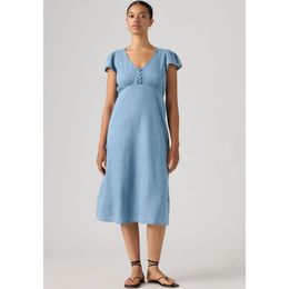 Levi's Levi's Damen Midikleid Sanfte A-Linie blau M (38), N-Gr