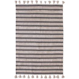 GUTMANN FACTORY Hochflor-Teppich &raquo;Puffy 67715&laquo; rechteckig 60 mm H&ouml;he beige Baumwolle B : 160cm 1 Stk., 60mm, L: 230cm