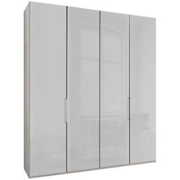 Wiemann Kleiderschrank &raquo;Monaco, Made in Germany, edle Glasfront, in verschiedenen Farben,&laquo; hochwertige Beschl&auml;gen inkl. D&auml;mpfung wei&szlig; Floatglas, 