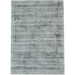 CarpetFine Teppich &raquo;Ava Viskoseteppich&laquo; rechteckig 13 mm H&ouml;he Seidenoptik, leichter Glanz, auch als L&auml;ufer erh&auml;ltlich gr&uuml;n Viskose B : 80cm 1 Stk., 