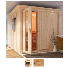 Karibu Sauna &raquo;Rodin&laquo; Set, ohne Ofen beige ohne Ofen, (ohne Ofen)