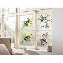 Komar Fensterbild &raquo;Wedding Birds&laquo; 31x31 cm (Breite x H&ouml;he), selbsthaftend bunt Kunststoff B/L: 31cm x 31cm