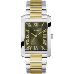 Guess Herren Quarzuhr &raquo;CLYDE&laquo; Armbanduhr, Herrenuhr, Edelstahlarmband silber Einheitsgr&ouml;&szlig;e