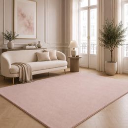 the carpet Teppich &raquo;kuschelig & Super Soft, Anti-Rutsch Unterseite,&laquo; rechteckig 16 mm H&ouml;he Waschbar bis 30 Grad, Felloptik, Wohnzimmer Teppich, 