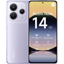 Xiaomi Smartphone &raquo;Redmi Note 14 5G&laquo; Lavendelviolett lila Dolby Atmos Dual-Lautsprecher, NFC, IR-Blaster