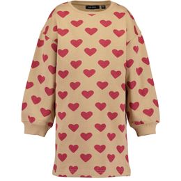 Blue Seven M&auml;dchen Jerseykleid "Sweatkleid", beige, Gr. 116, 100% Baumwolle, Kleider