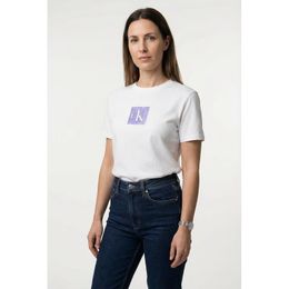 Calvin Klein Jeans Damen T-Shirt &raquo;CLASSIC FIT MONOGRAM TEE&laquo; Regular fit mit Rundhalsausschnitt M (40)