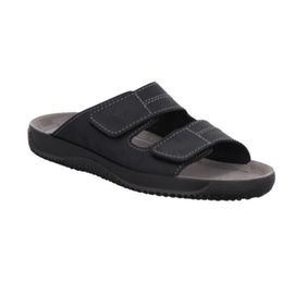 Rohde Herren Pantolette &raquo;Soltau-H&laquo; , Sommerschuh, Schlappen, Hausschuh mit Klettverschl&uuml;ssen schwarz 46