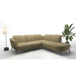 Sit & More sit&more Ecksofa &raquo;Zoe&laquo; ink.Sitztiefenverstellung, wahlweise mit Kopfteilverstellung gr&uuml;n 100% Polyester B/H/T: 300cm x 87cm x 267cm, Chenille, 
