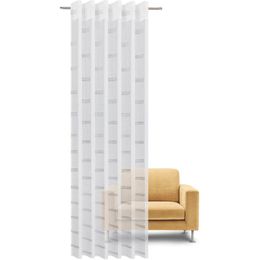 GERSTER Gardine &raquo;Karin&laquo; Kr&auml;uselband 1 Stk. tlg. Moderner Fertigschal grau Wirkware, Polyester 235cm, Kr&auml;uselband, 140cm