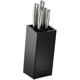 R&ouml;sle R&Ouml;SLE Messerblock &raquo;Basic Line&laquo; 6 Stk. aus Bambusholz mit 5 Messern, ergonomische Griffe, Klingenspezialstahl schwarz Einheitsgr&ouml;&szlig;e