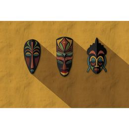 Livingwalls living walls Fototapete &raquo;Walls by Patel Zulu&laquo; glatt Vlies, Wand gelb Vlies B/L: 4m x 2,7m