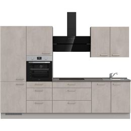 Nobilia K&uuml;chenzeile &raquo;"Riva II", NEU: individuell anpassbar mit gratis Profi-Beratung&laquo; vormontiert, Breite 300 cm, Ausrichtung w&auml;hlbar, wahlw. mit E-