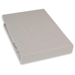 Kayori Spannbettlaken &raquo;Kai&laquo; 100% Baumwolle grau Renforc&eacute;, Obermaterial: 100% Baumwolle B/L: 90cm x 200cm, 1 Stk., Renforc&eacute;, 80-90x200 35cm