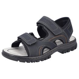 Rieker Herren Trekkingsandale , Sommerschuh, Outdoorsandale, Freizeitsandale, mit Profilsohle schwarz 41