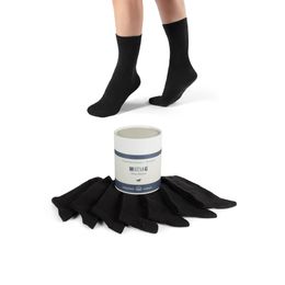 Mustang Herren Socken "7er Pack", Gr. 43, schwarz, 75% Baumwolle, 23% Polyester, 2% Elasthan, Socken