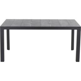 siena GARDEN Gartentisch &raquo;&raquo;Silva&laquo; 160x90cm Aluminiumgestell mit Keramikleisten&laquo; grau B/H/T: 90cm x 74cm x 160cm