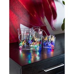 Konstsmide LED-Lichterkette &raquo;Weihnachtsdeko&laquo; 21 Stk.-flammig LED Dekolichterkette, silberfarbene Metallb&auml;lle, 21 bunte Dioden bunt Dioden 21 Stk. 