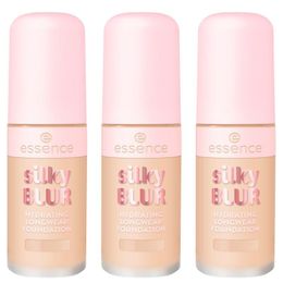 Essence Damen Foundation &raquo;SILKY BLUR HYDRATING LONGWEAR FOUNDATION&laquo; beige 90ml