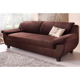 Home Affaire 2-Sitzer &raquo;Yesterday zeitlos und komfortabel, gem&uuml;tliche Armlehnen&laquo; braun Antikleder-Optik Melrose (100% Polyester);Struktur (100% 