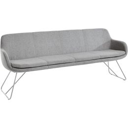 Musterring Essbank &raquo;Tavia&laquo; Schlittengestell in drei Ausf&uuml;hrungen, Breite 180, 200 oder 220 cm silber 100% PES B/H/T: 200cm x 87cm x 66cm, Flachgewebe