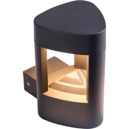 Heitronic LED Wandleuchte &raquo;Maryland&laquo; LED-Modul 1 Stk. Warmwei&szlig; anthrazit, Wandlampe, Au&szlig;enleuchte grau 1, H: 21,5cm, 1 Stk.
