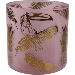 AM Design Windlicht &raquo;NATURE&laquo; mit Motiv, aus Glas rosa Glas B/H/T: 20cm