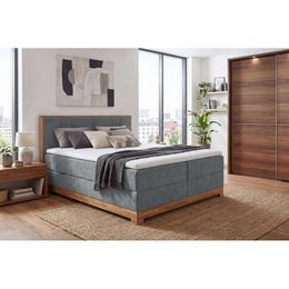 OTTO home Boxbett &raquo;Fennor, Doppelbett, Polsterbett, Federkernbett, Komforbett, 160/180 cm&laquo; Boxbett: 5-Z-Taschenfederkern im Unterbau, H&auml;rtegrad 3, 