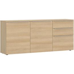 Tom Tailor HOME Kommode Lowboard, Breite 165 cm,3 T&uuml;ren,2 Schubladen, viel Stauraum Holzwerkstoff, Melamin, Spanplatte B/H/T: 165cm x 74cm x 42cm, 