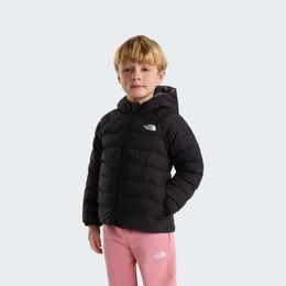 The North Face Jungen Steppjacke "KID REVERSIBLE PERRITO HOODED JACKET", schwarz, Gr. 110, unifarben, Web, Obermaterial: 100% Polyester, Jacken,