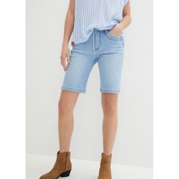 bonprix Damen bonprix Bermudas schmale Passform, elastisches Material, mit Bindeband 38, N-Gr