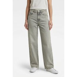 V&eacute;ro Moda VERO MODA Damen High-waist-Jeans "VMTESSA HR WIDE JEANS RA207 GA NOOS", grau, Gr. 27, unifarben, Denim/Jeans, Obermaterial: 99% Baumwolle, 1%