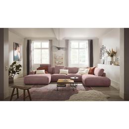 Musterring Wohnlandschaft &raquo;Lucia bequem und viel Platz, U-Form&laquo; Verschiedene Farben, Cord-Bezug, Gesamtbreite 434 cm rosa B/H/T: 434cm x 81cm x 204cm, Cord, 