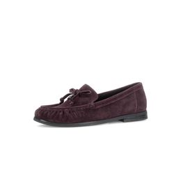 Gabor Damen Slipper, Gr. 36, lila, Veloursleder, Schuhe, Schlupfschuh, Businessschuh in Komfortweite G (=weit)