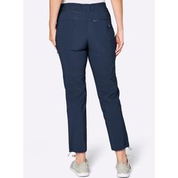Catamaran Damen Trekkinghose, blau, Gr. 40, unifarben, 72% Viskose, 25% Polyamid, 3% Elasthan, Hosen