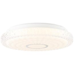 Brilliant Deckenleuchte &raquo;Adria&laquo; LED-Modul 1 Stk. Warmwei&szlig; LED Wand- und Deckenlampe 30cm wei&szlig;/chrom wei&szlig; 1, &Oslash; 30cm H: 7,5cm, 1 Stk.