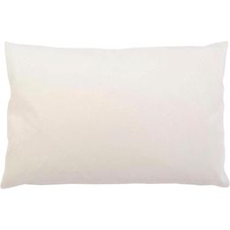 G&ouml;zze Dekokissen &raquo;Duval&laquo; mit Rei&szlig;verschluss, Kissenh&uuml;le ohne F&uuml;llung, 2 St&uuml;ck wei&szlig; Polyester B/L: 60cm x 40cm, 2 Stk.