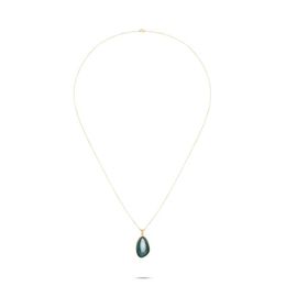 s.Oliver Damen s.Oliver Lange Kette &raquo;Stone&laquo; mit Amazonit, Moosachat oder Rosenquarz gr&uuml;n Edelstahl, L: 80 B: 2mm