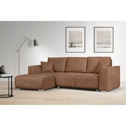 OTTO home Ecksofa &raquo;BEATRICE optionale Schlafsofa mit Bettkasten, B/T/H: 265/170/86 cm&laquo; L-Form, wahlweise auch mit Bettfunktion und Bettkasten gelb 100
