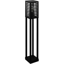 Eglo Stehlampe &raquo;ALAMONTE 3&laquo; E27 1 Stk. Stehleuchte in schwarz aus Alu, Stahl - exkl. E27 - 1X60W schwarz H: 100cm, 1 Stk.