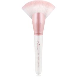 Luvia Cosmetics Damen Konturpinsel &raquo;PRIME CONTOUR&laquo; F&auml;cher-Form, Bzrau-Pinselhaar, f&uuml;r Cream Contour und Puder. rosa Einheitsgr&ouml;&szlig;e