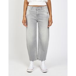 Gang Damen 5-Pocket-Jeans "94IDA", grau, Gr. 28, Denim/Jeans, Obermaterial: 98% Baumwolle, 2% Elasthan, Jeans, cropped