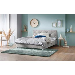 Westfalia Schlafkomfort Polsterbett &raquo;Padua&laquo; mit Rautensteppung, 3 verschiedene Matraztenarten w&auml;hlbar grau Bezug 100% Polyester, Polsterung: Polsterwatte, Material Gestell: 